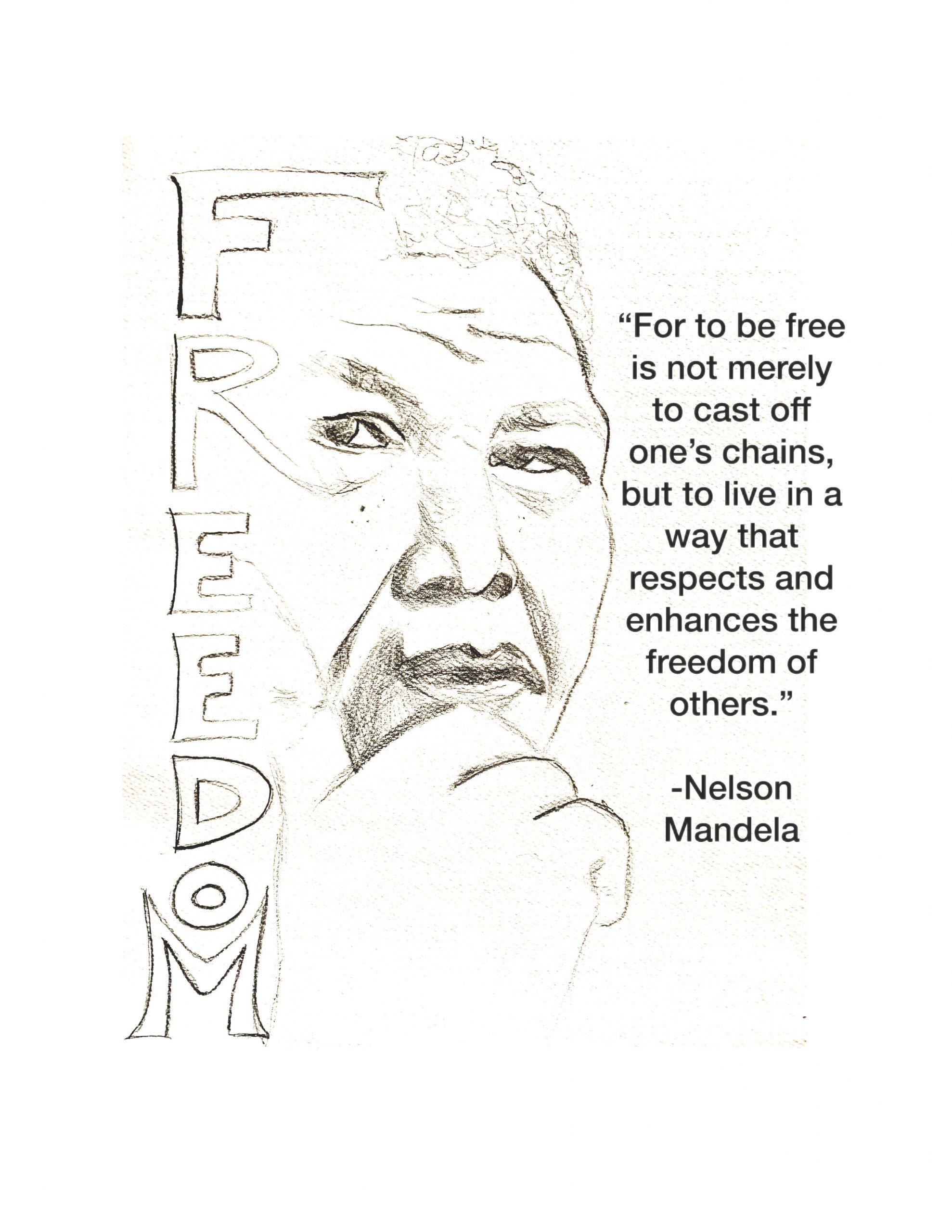 Nelson Mandela Coloring Page – PaintBox Art Studio